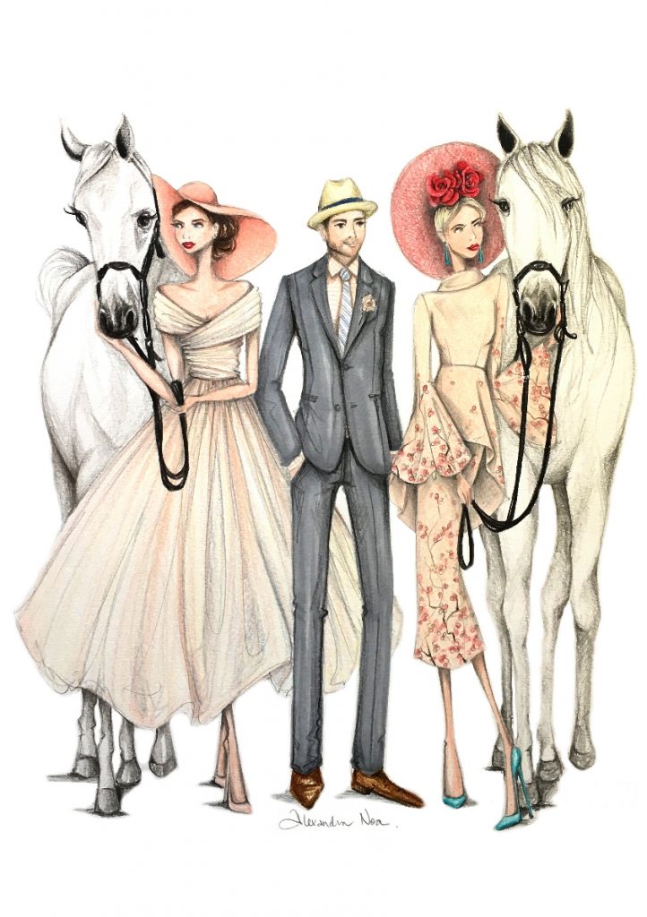 Spring Racing - Original Artwork A3 - Alexandra Nea